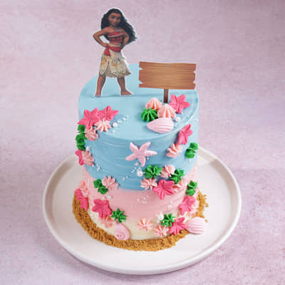 Order Moana Cakes Online | Designer Moana Cakes Delivery by Bakingo