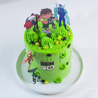Ben 10 Cakes Online | Kids’ Cartoon Cakes – Bakingo