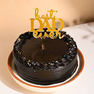Buy Chocolate Truffle Best Dad Cake Online - Order Now