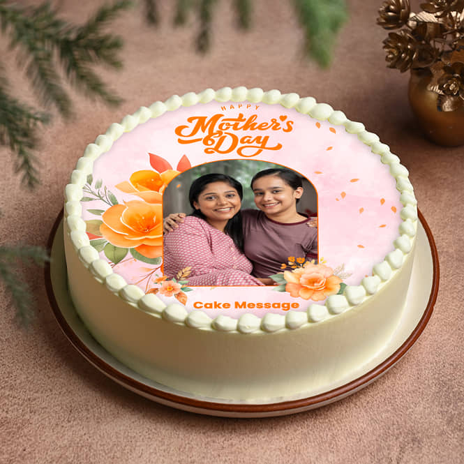Buy Cherished Memory Personalised Mothers Day Cake Online - Order Now