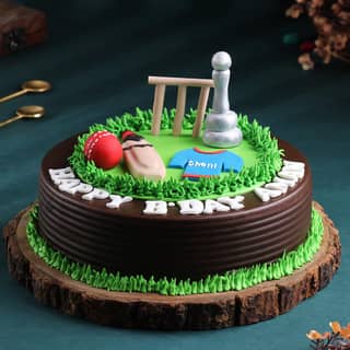 Cricket Theme Cakes Online | Cricket Cakes For Cricket Lover