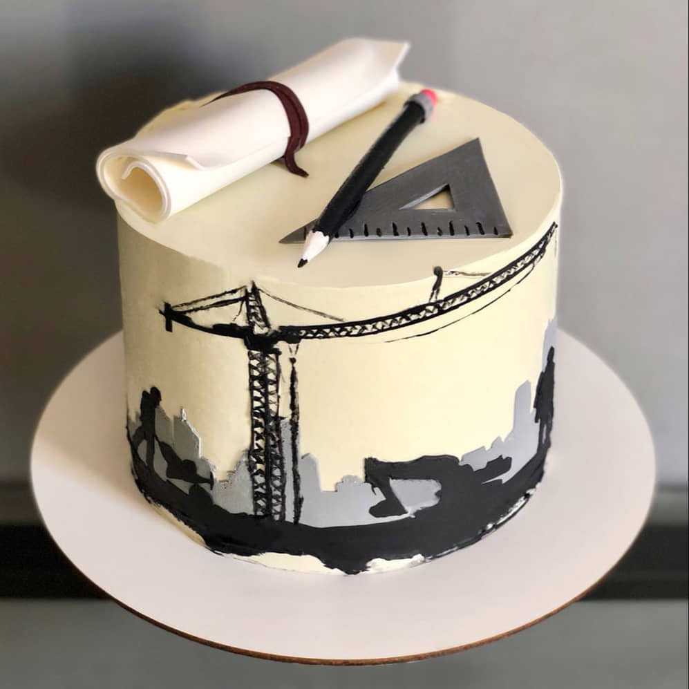 Buy Detailed Architect Themed Cake Online - Order Now
