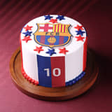 Buy FC Barcelona Football Cake Online - Order Now