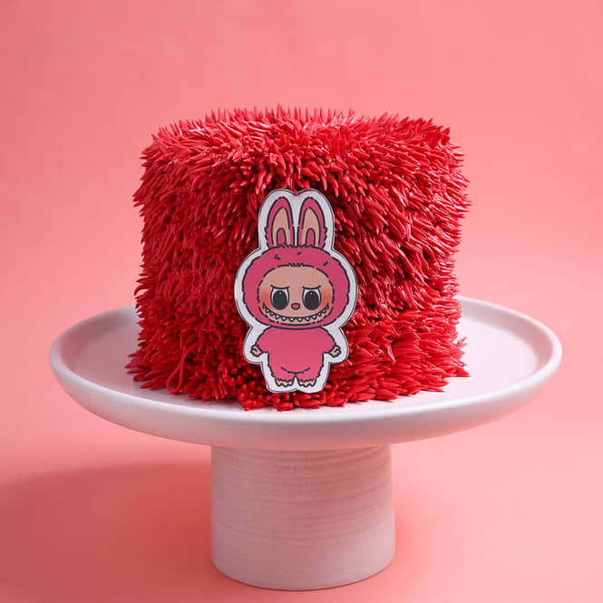 Buy Fluffy Labubu Fur Cake Online - Order Now