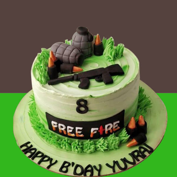 Free Fire Cake Online | Free Fire Theme Cake | Free Shipping