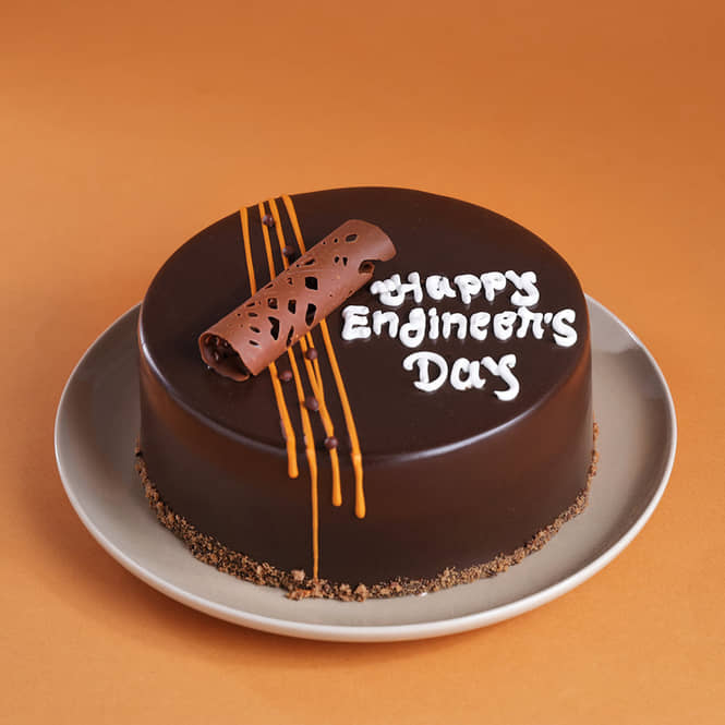 Buy Happy Engineers Day Truffle Cake Online - Order Now