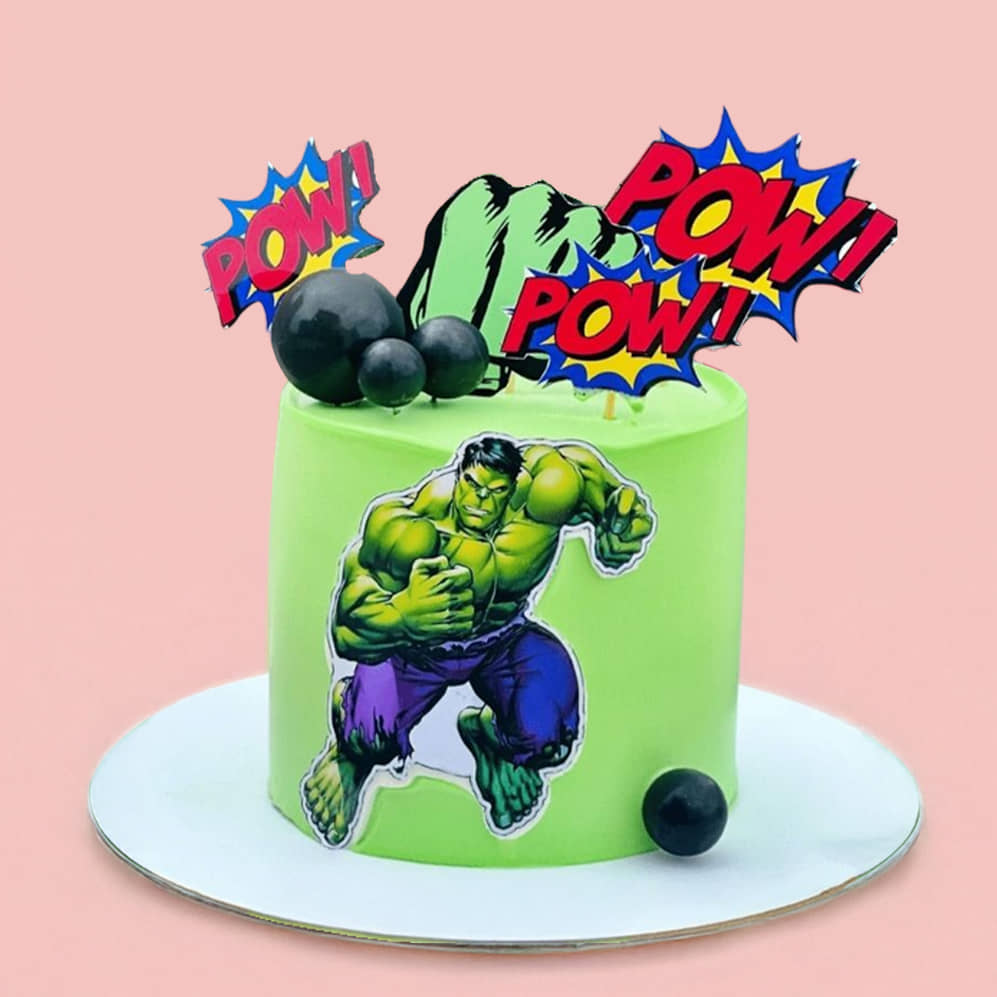 Buy Hulk Power Punch Theme Cake Online - Order Now