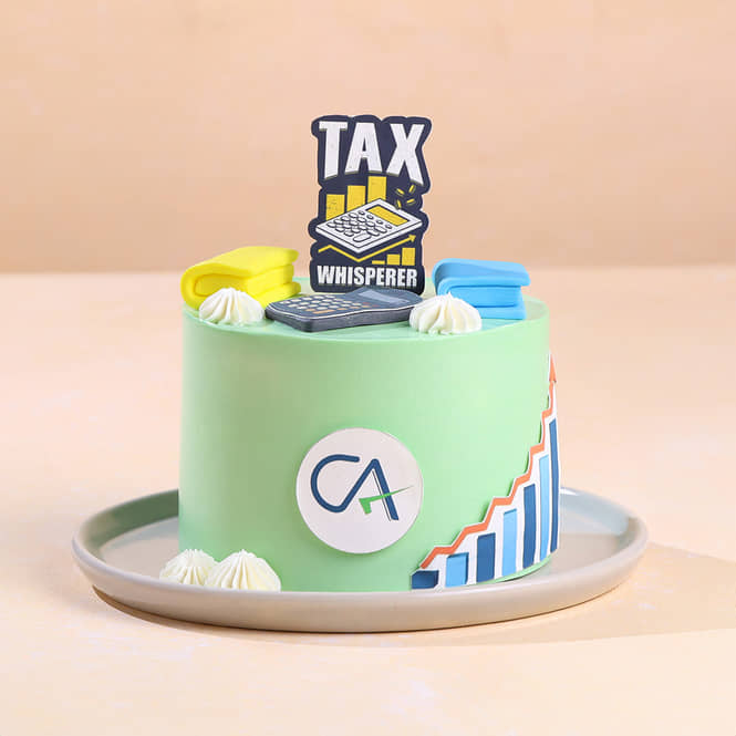 Buy Income Tax Theme Cake Online - Order Now