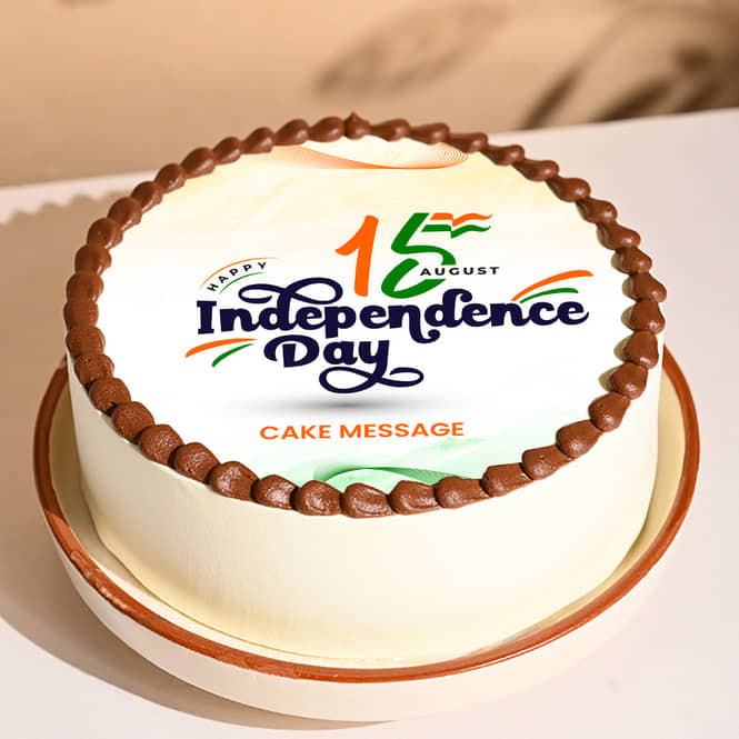Buy Independence Day Tricolour Cake Online - Order Now