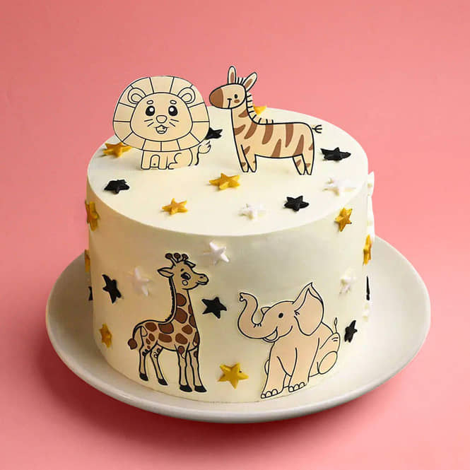 Buy Jungle Safari Cream Cake Online - Order Now