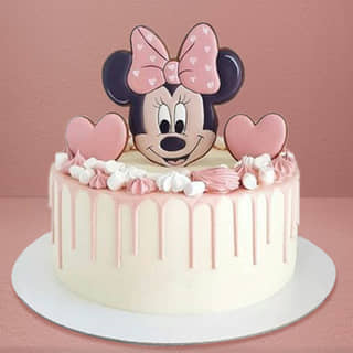Order Minnie Mouse Cake Online | Minnie Mouse Theme Cake for Kids Birthday