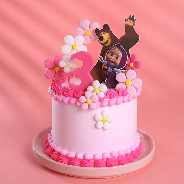 Masha And Bear Theme Cake | Cakes for Kids Online