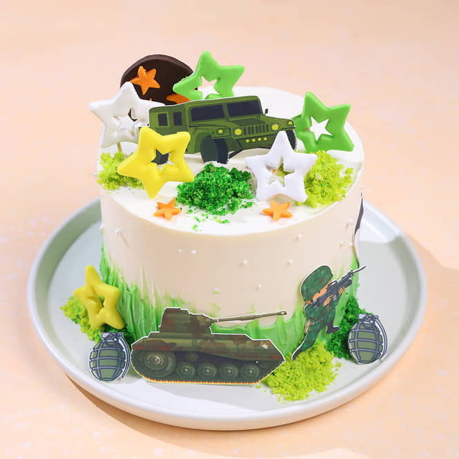 Buy Military Theme Army Cake Online - Order Now