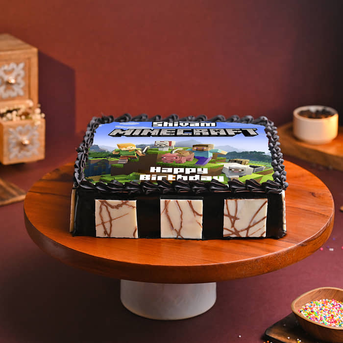 Minecraft Theme Cake Online | Order Online Minecraft Theme Cakes
