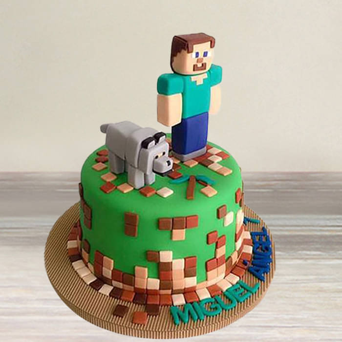 Minecraft Theme Cake Online | Order Online Minecraft Theme Cakes