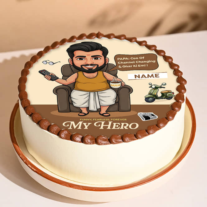 Buy My Hero Dad Cake Online - Order Now