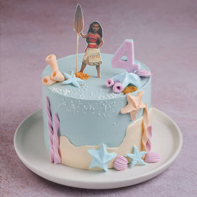 Order Moana Cakes Online | Designer Moana Cakes Delivery by Bakingo