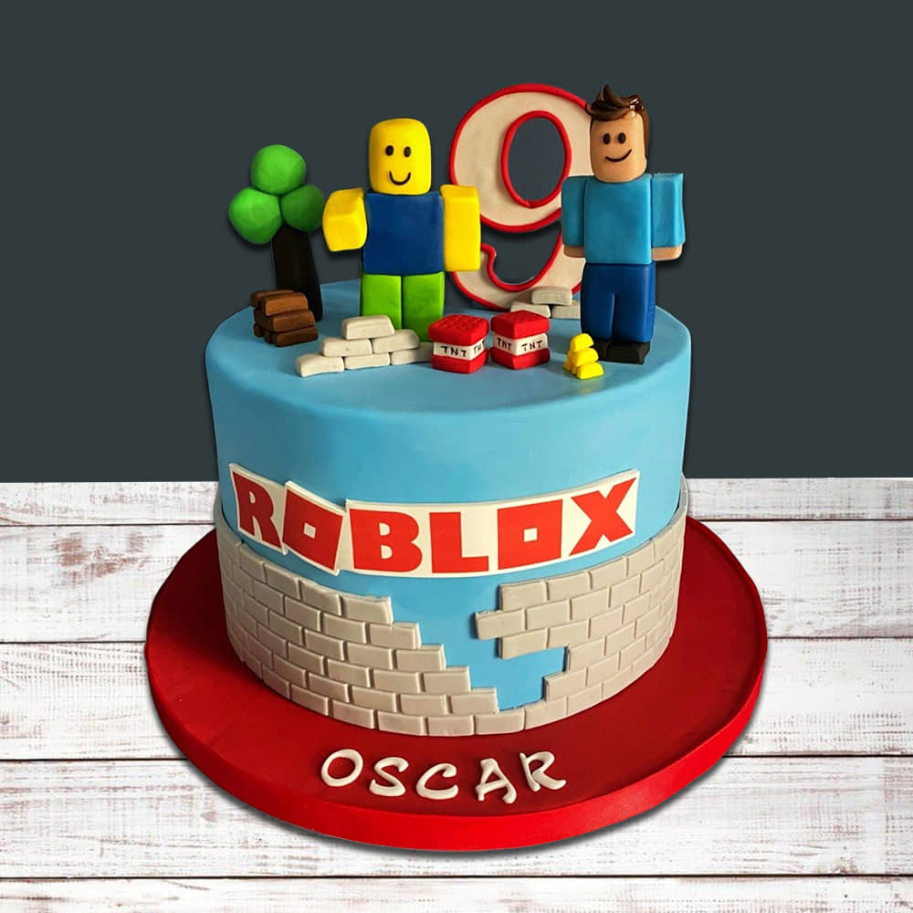 Buy Playful Roblox Fondant Cake Online - Order Now