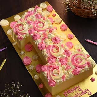 Number Cakes For Birthday & Anniversary | Order and Send Number Cakes ...