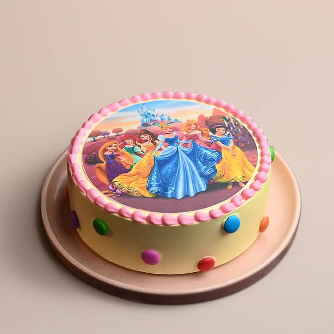 Buy Royal Princesses Theme Cake Online - Order Now