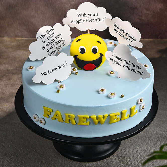 Buy Smiley Farewell Cake Online - Order Now