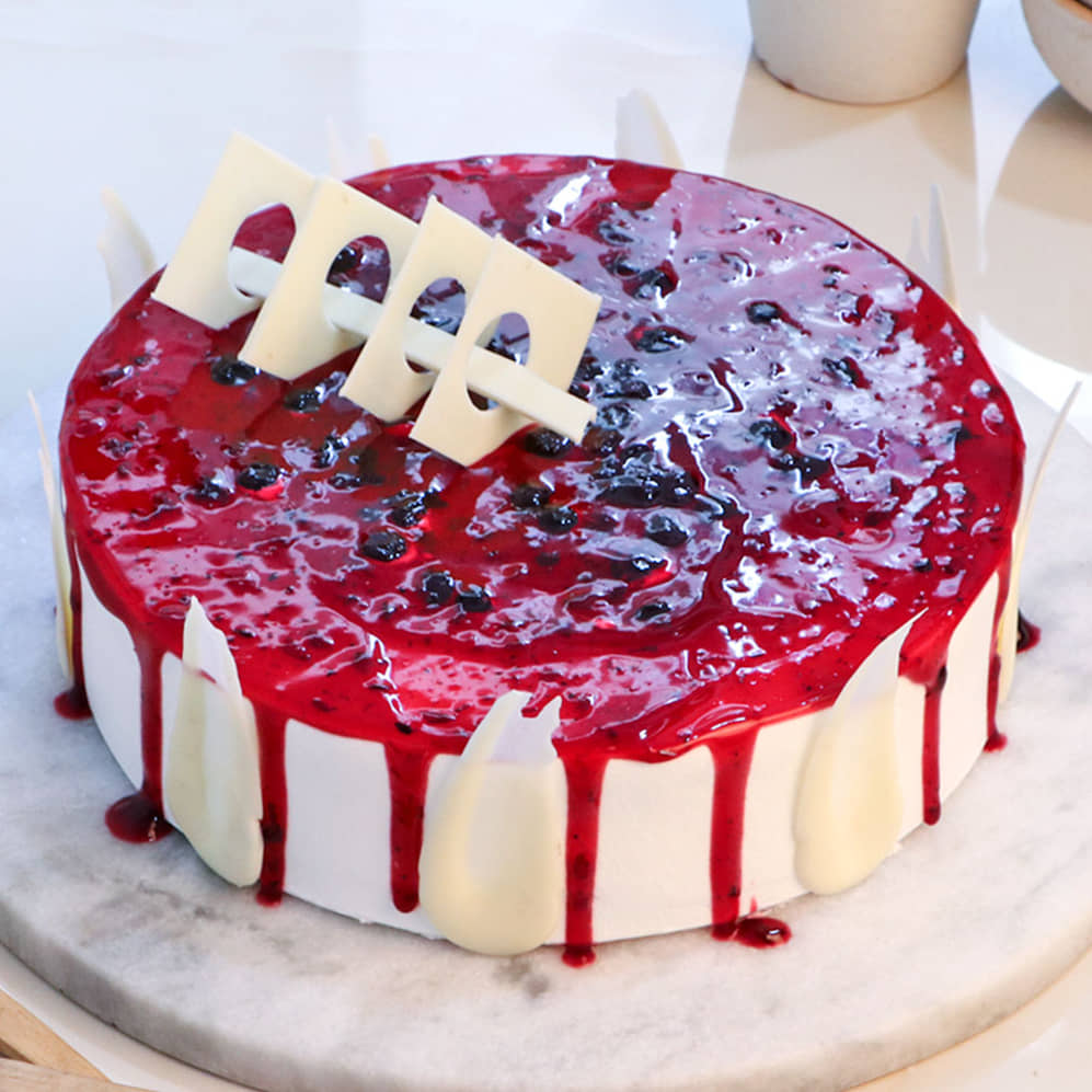Buy Blueberry Delight Drip Cake Online - Order Now