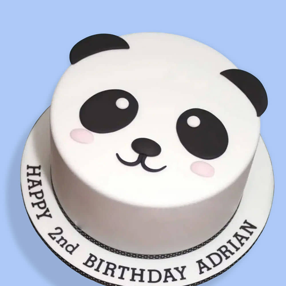 Buy Cute Panda Fondant Cake Online - Order Now