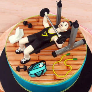 Gym Cakes Online | Buy/Send Gym Theme Cake | Order Now!