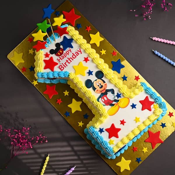 Mickey Mouse Cakes | Mickey Mouse Theme Cake for Boy & Girl