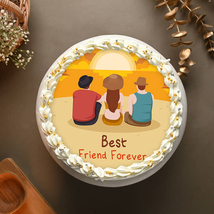 Best Friends Theme Cakes | Friends Birthday Theme Cakes