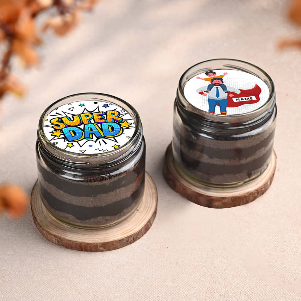 Buy Super Dad Choco Jar Cakes Duo Online - Order Now