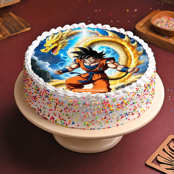 Buy Super Saiyan Goku DBZ Cake Online - Order Now