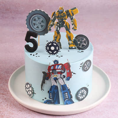 Transformers Cakes | Transformer Theme Cakes Online | Free Delivery