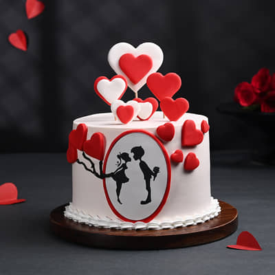 Kiss Day Cakes | Buy Romantic Cake for Kiss Day Celebration