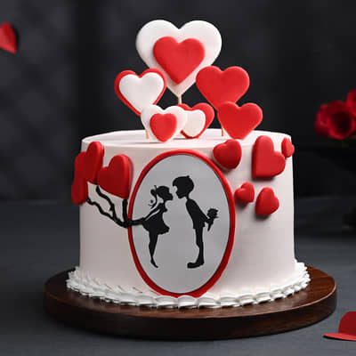 Kiss Day Cakes | Buy Romantic Cake for Kiss Day Celebration