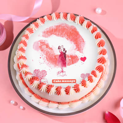 Kiss Day Cakes | Buy Romantic Cake for Kiss Day Celebration