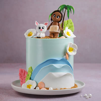 Order Moana Cakes Online | Designer Moana Cakes Delivery by Bakingo