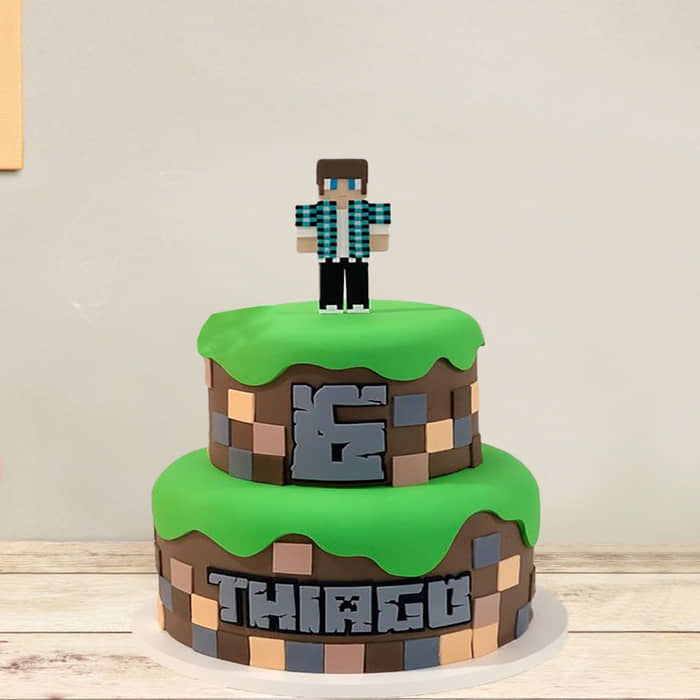 Minecraft Theme Cake Online | Order Online Minecraft Theme Cakes