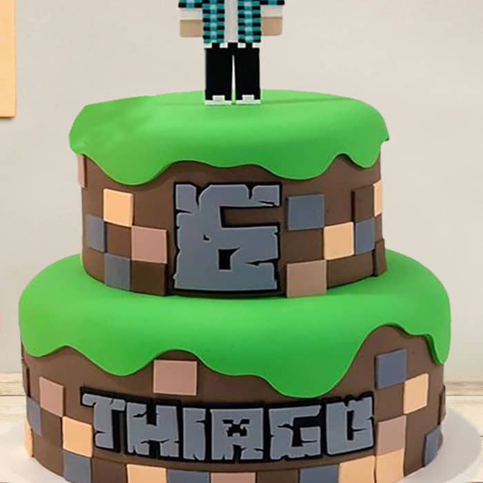 Minecraft Theme Cake Online | Order Online Minecraft Theme Cakes